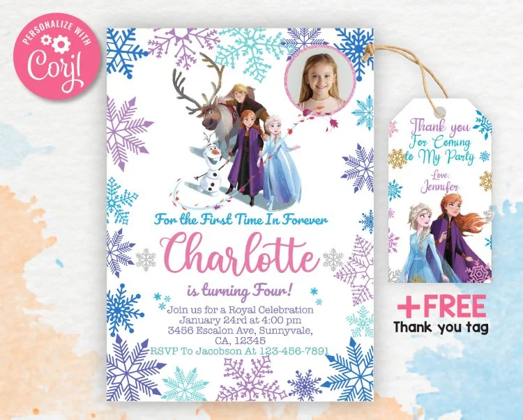 Frozen Printable Invitations At Walgreens