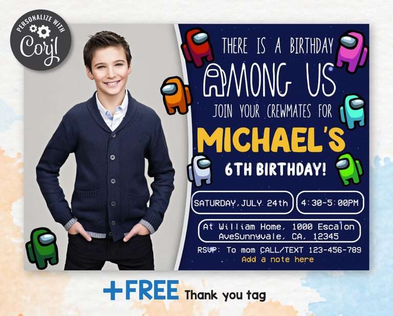 Among us Thank you tags, Bluey Thank you gifts Template, Editable ...