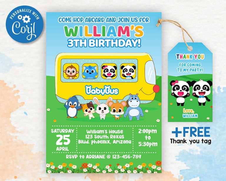 Baby Bus - amazinginvite